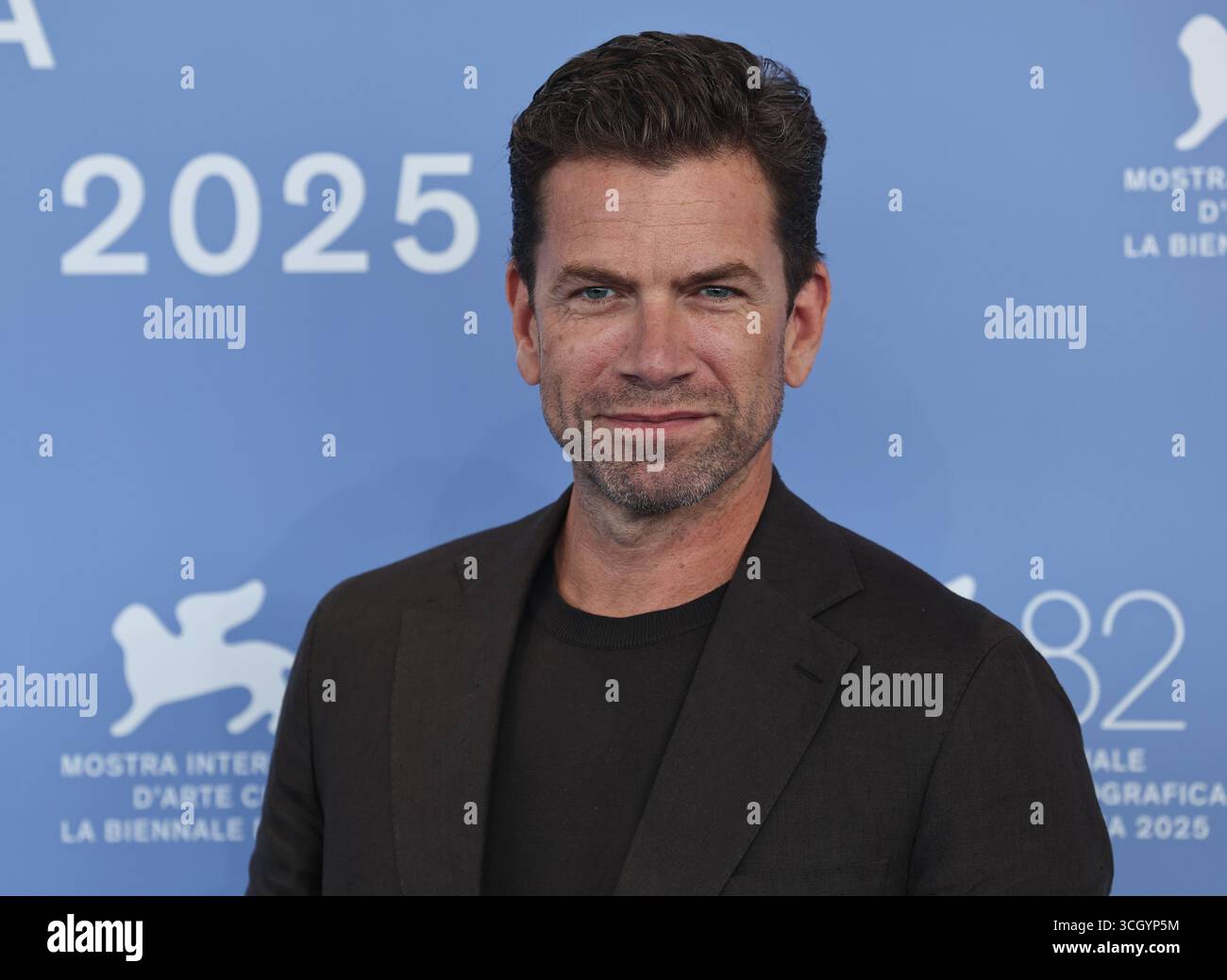 (250830) -- VENICE, Aug. 30, 2025 (Xinhua) -- Nikolaj Lie Kaas of the ...