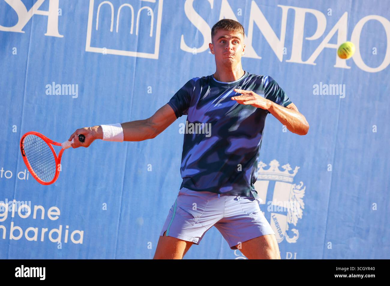 Duje Ajdukovic (CRO) during ATP Como Lake Challenger 2025 ...
