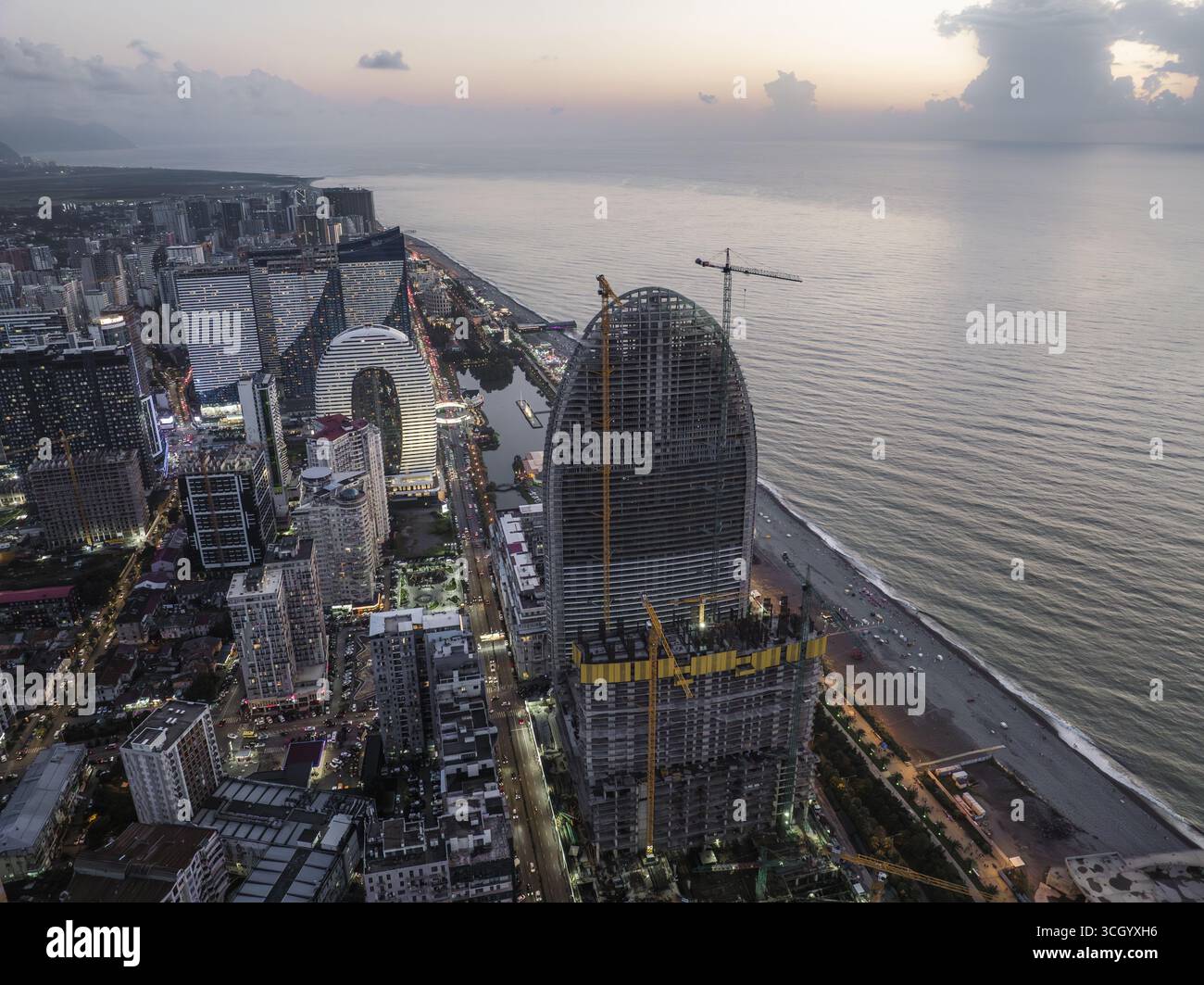Aerial rising view batumi georgia hi-res stock photography and images ...