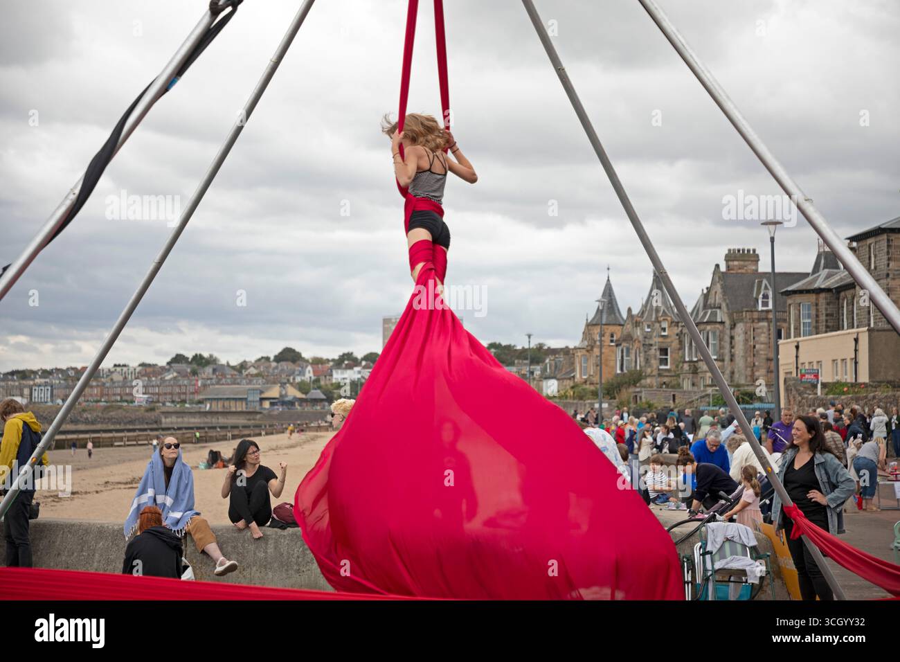 Portobello, Edinburgh busy Big Beach Busk, Scotland, UK. 30 August 2025 ...