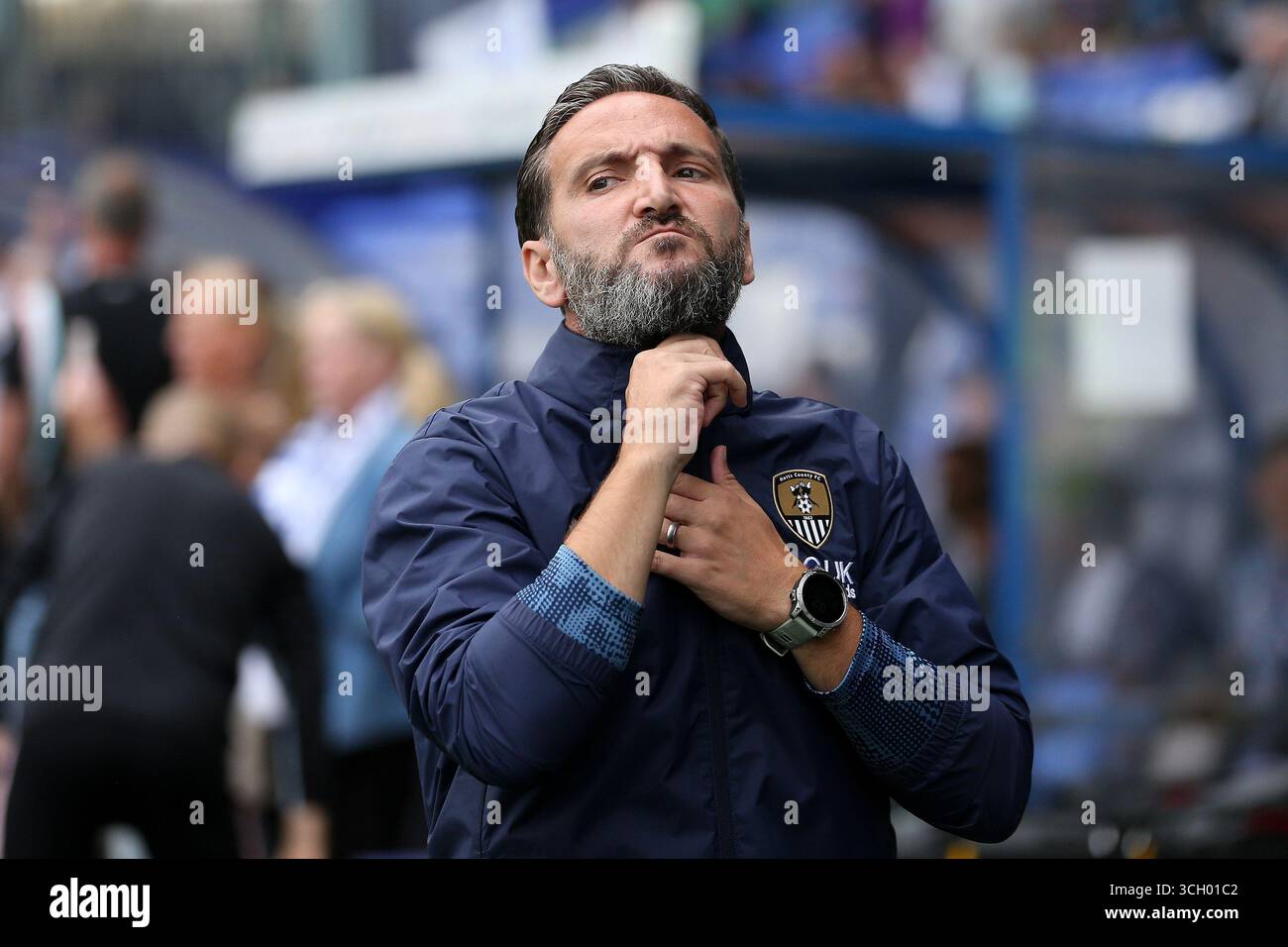 Martin Paterson, the Notts County Manager looks on. EFL Skybet Football ...