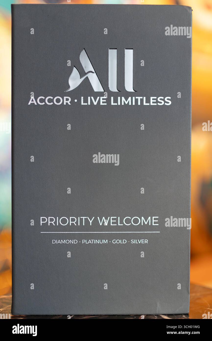 Miri, Malaysia - September 04, 2024: close-up shot of an Accor Live ...
