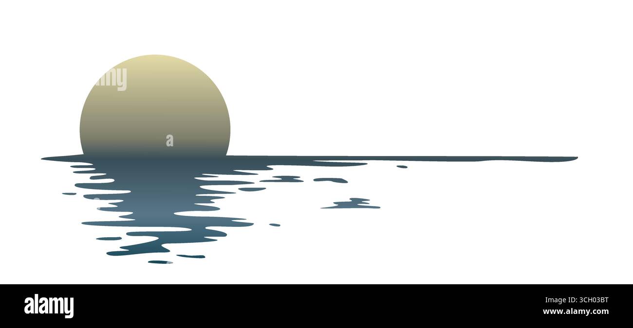 Dawn and moon Cut Out Stock Images & Pictures - Alamy