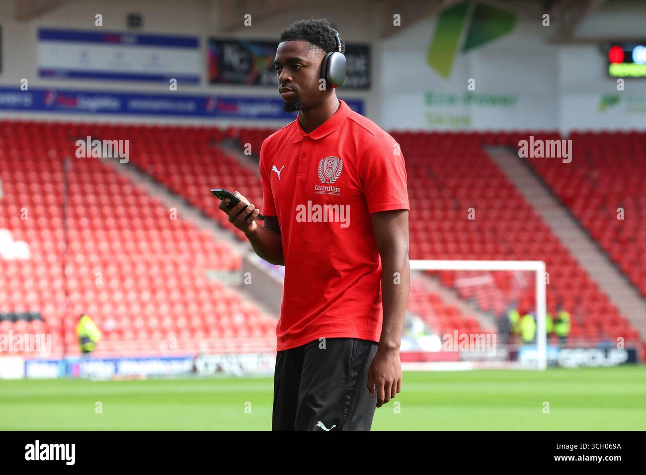 Marvin Kaleta of Rotherham United arrives prior to the Sky Bet League 1 ...