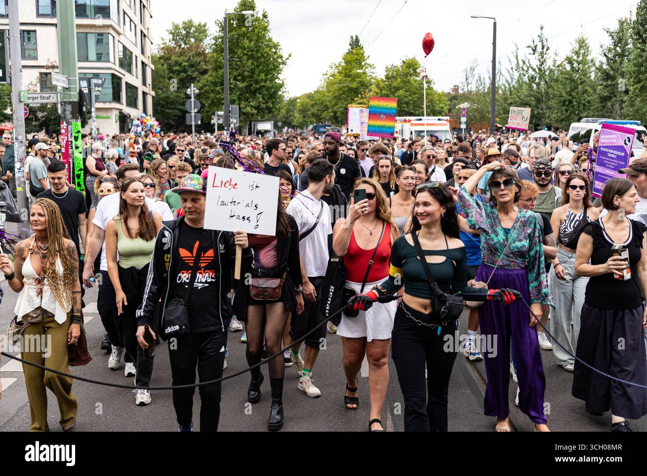 Thousands of revelers filled the streets of Berlin on August 30, 2025 ...