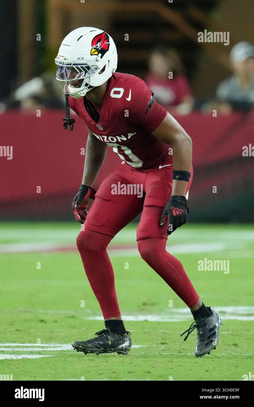 Arizona Cardinals cornerback Will Johnson covers his area of the field ...