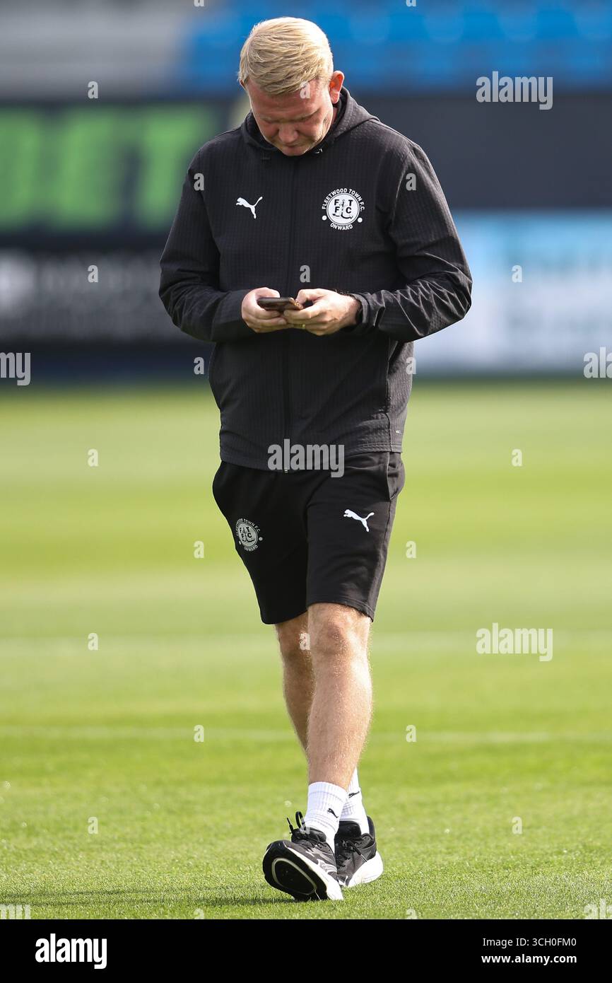 Fleetwood Town Manager Pete Wild during the Sky Bet League 2 match ...