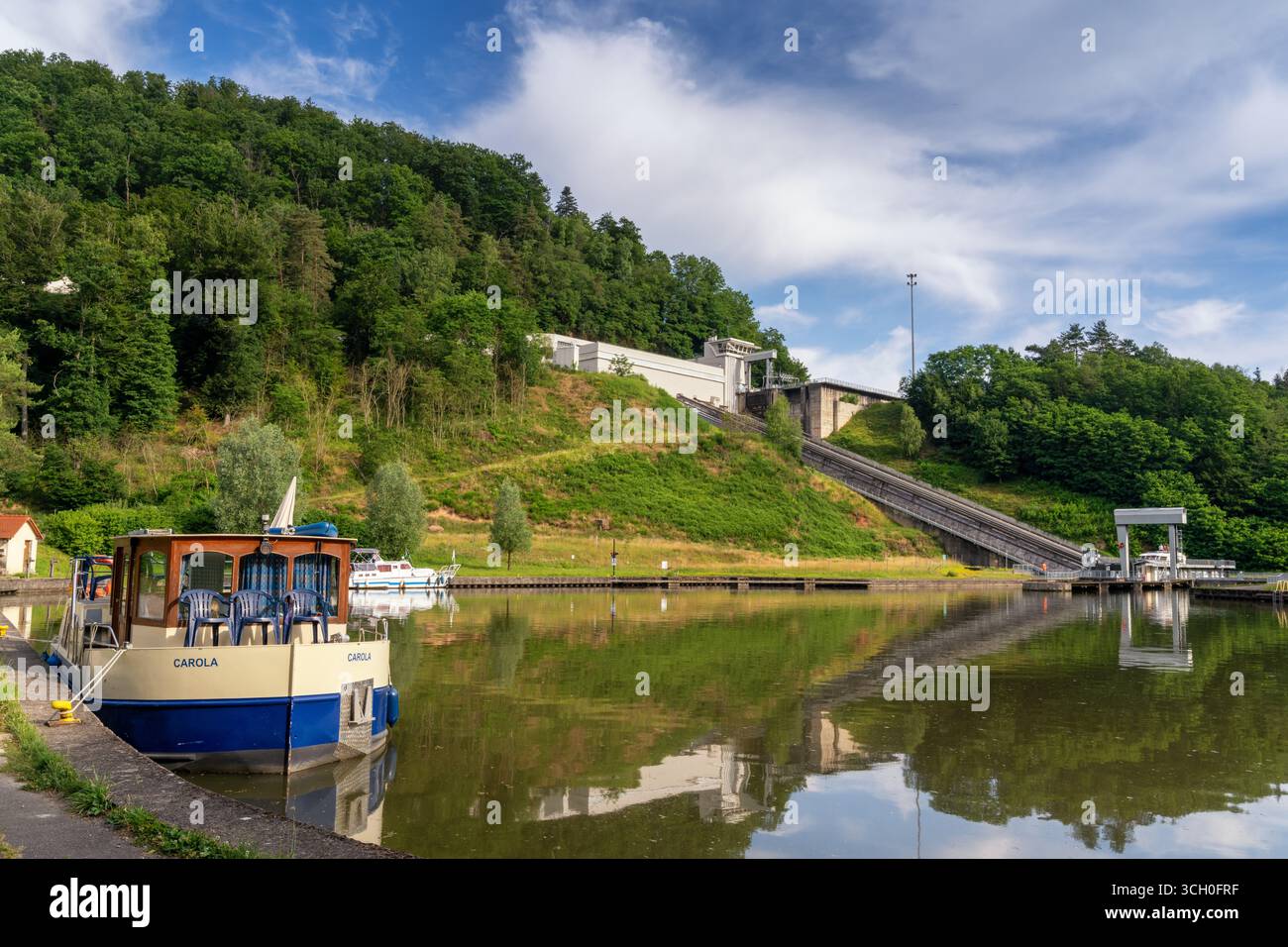 Saint-Louis, France - 21 June, 2025: view of the landmark inclined ...