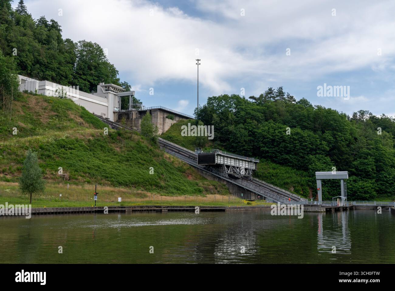 Saint-Louis, France - 21 June, 2025: view of the landmark inclined ...