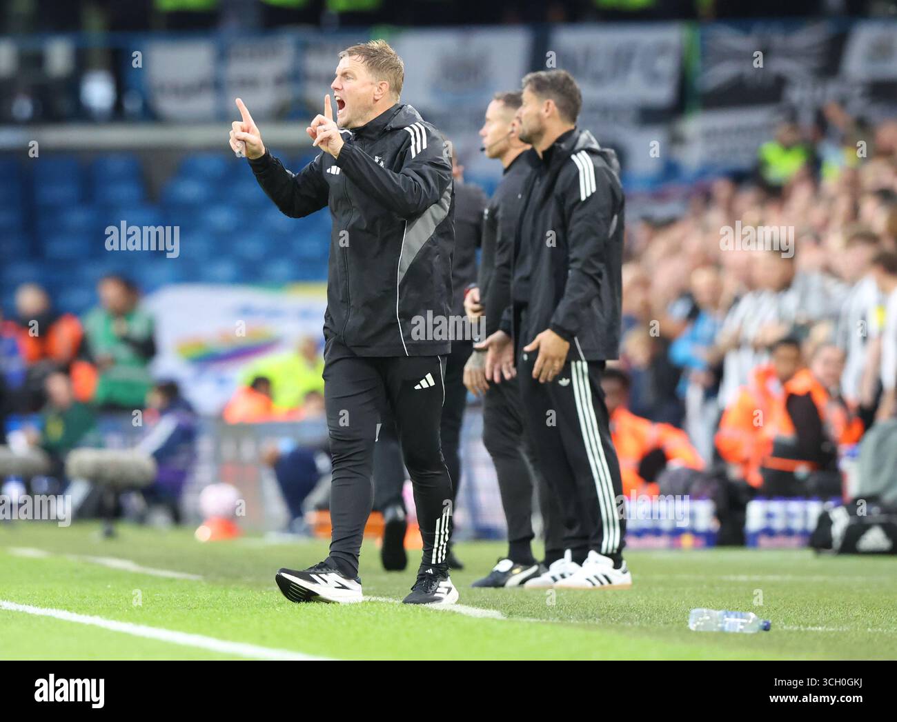 Leeds, England, 30th August 2025. Eddie Howe manager of Newcastle ...