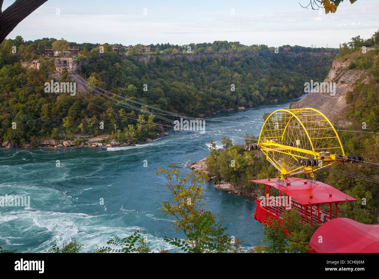 The Niagara Whirlpool aero car at Niagara river, Niagara Falls, Ontario ...
