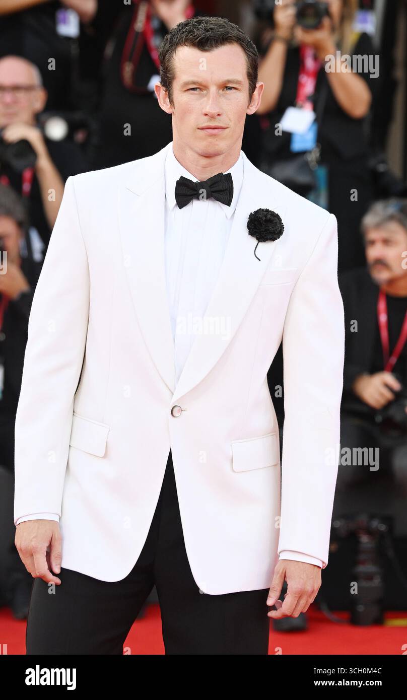 British actor Callum Turner attends the premiere of Frankenstein at the ...