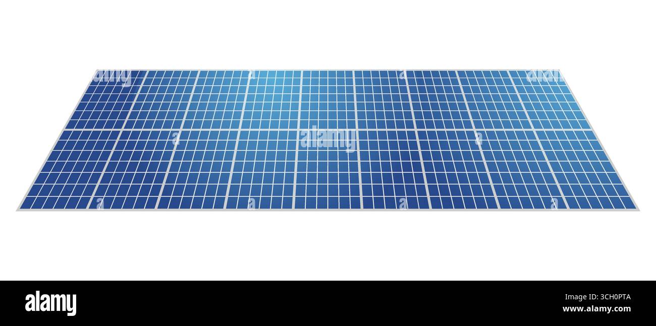 Solar panel. Solar Energy. Solar Cell on White Background. Vector ...