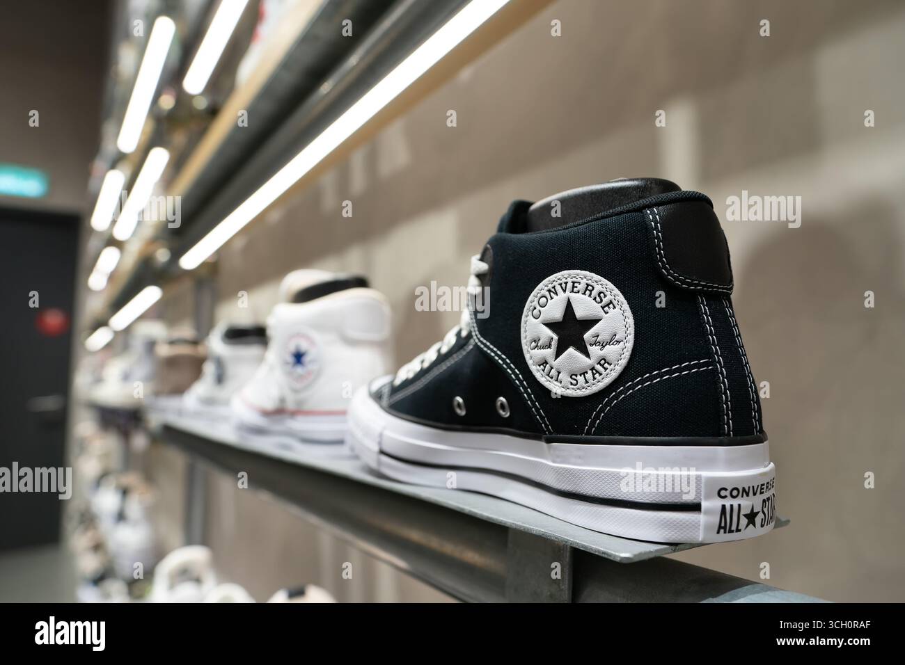 Kuala Lumpur, Malaysia - September 18, 2024: close up shot of Converse ...