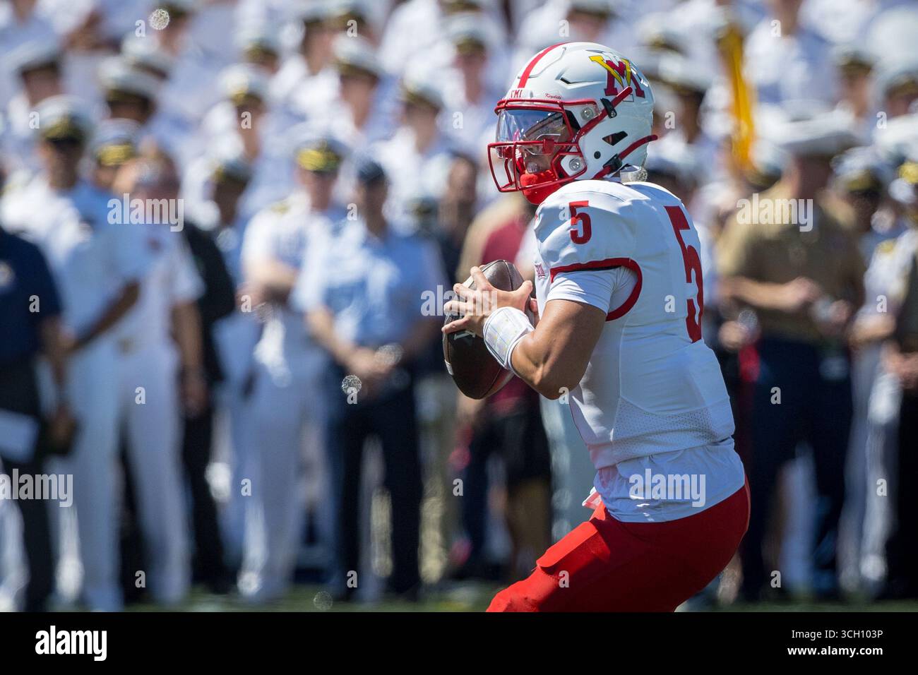 August 30, 2025: Virginia Military Institute Keydets quarterback Collin ...