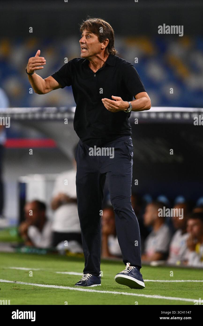 Antonio Conte coach of S.S.C. Napoli participates in the 2nd day of the ...