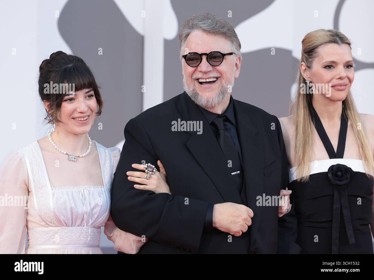 VENICE, ITALY - AUGUST 30: Marisa del Toro, Guillermo del Toro and Kim ...