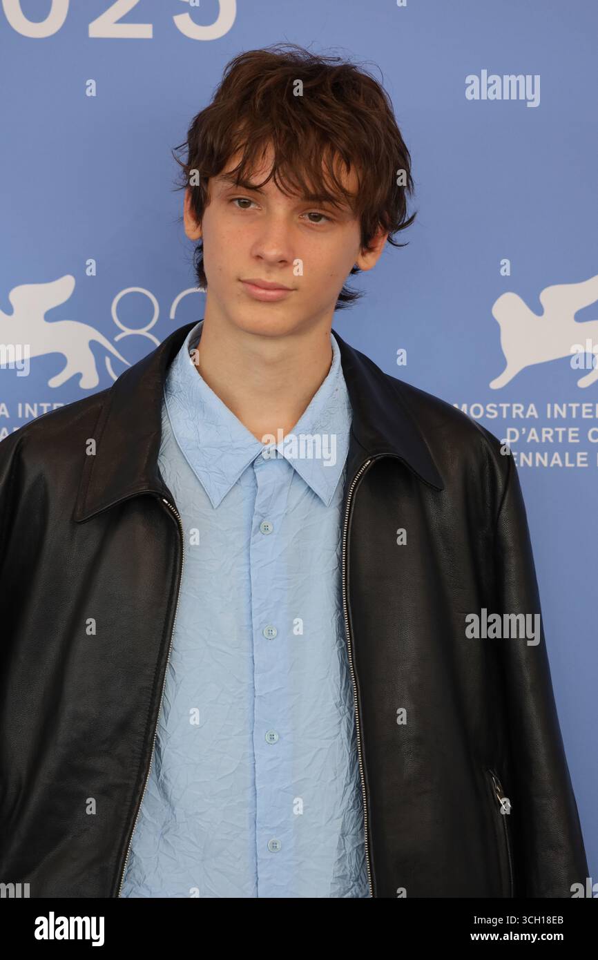 Venice, Italy, 30th August, 2025. Giulio Feltri at the photo call for ...