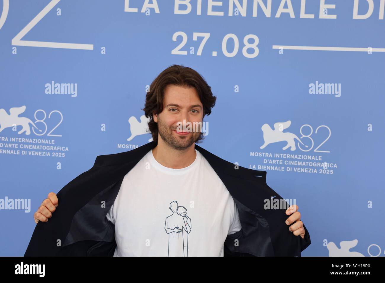 Venice, Italy, 30th August, 2025. Paolo Strippoli at the photo call for ...