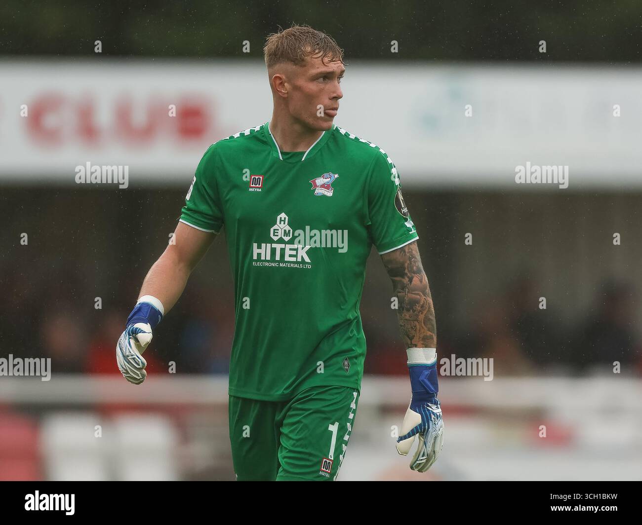 Brackley, UK. 30th August 2025. Maison Campbell of Scunthorpe United ...