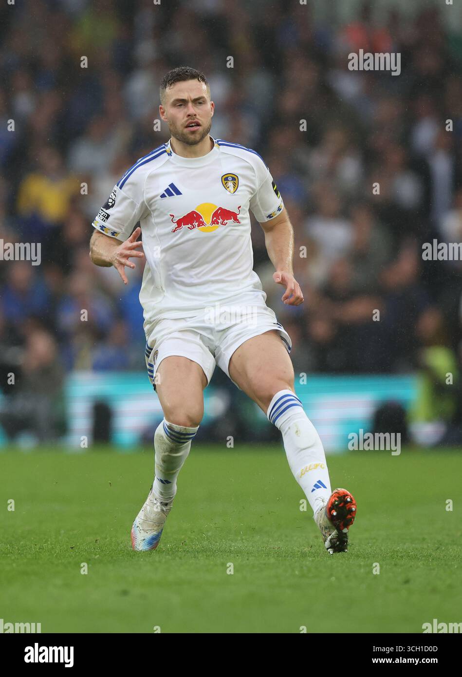 Leeds, England, 30th August 2025. Gabriel Gudmundsson of Leeds United ...