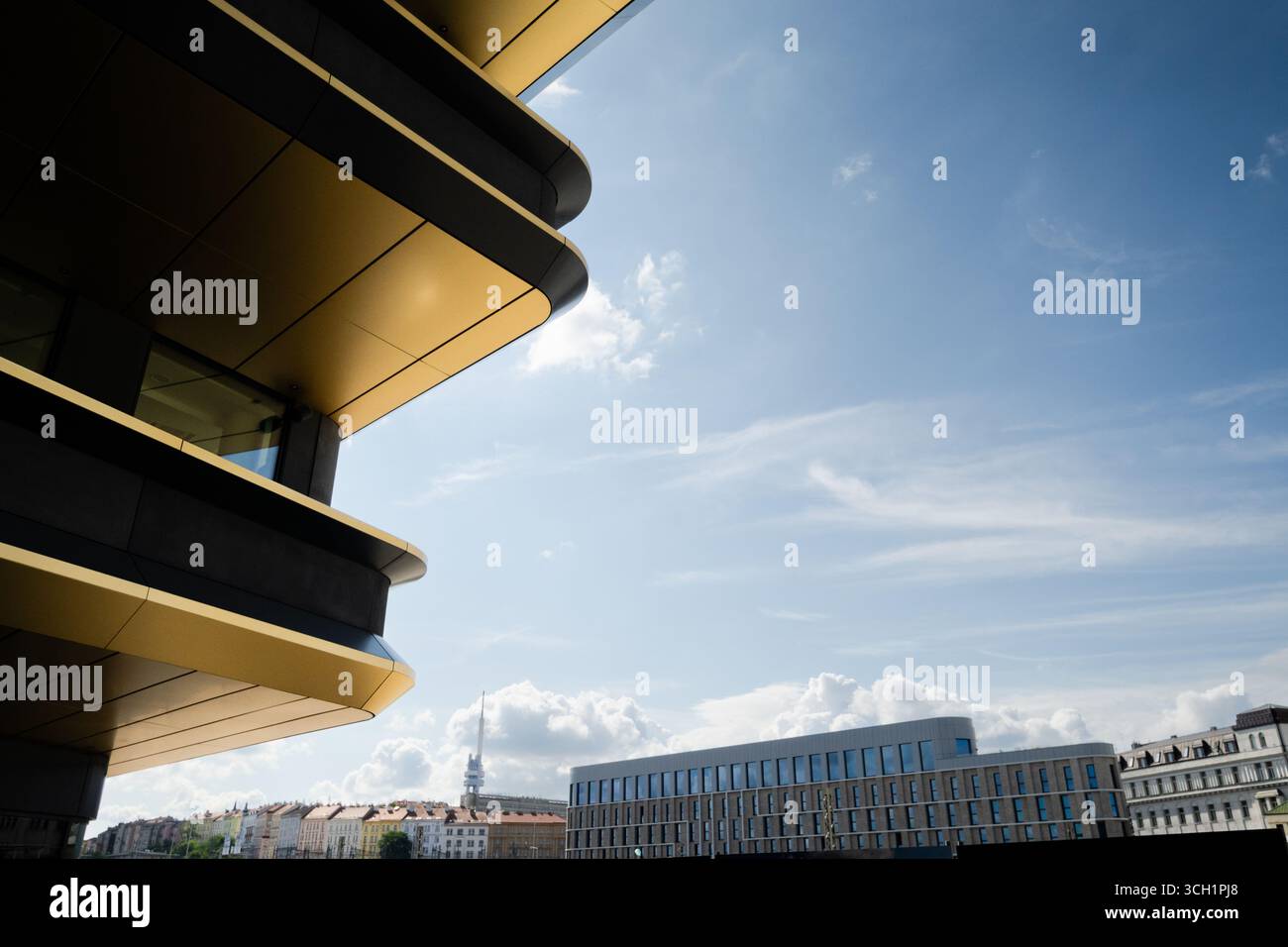 Zizkov TV Tower in Prague seen from the Masarycka building by Zaha ...