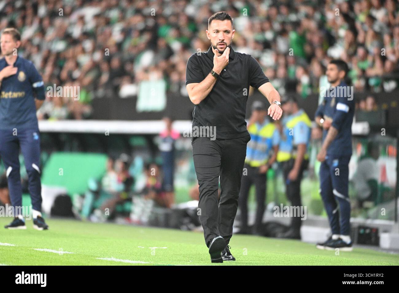 Lisbon, Portugal. 30 Aug 2025. Head coach Francesco Farioli on the ...