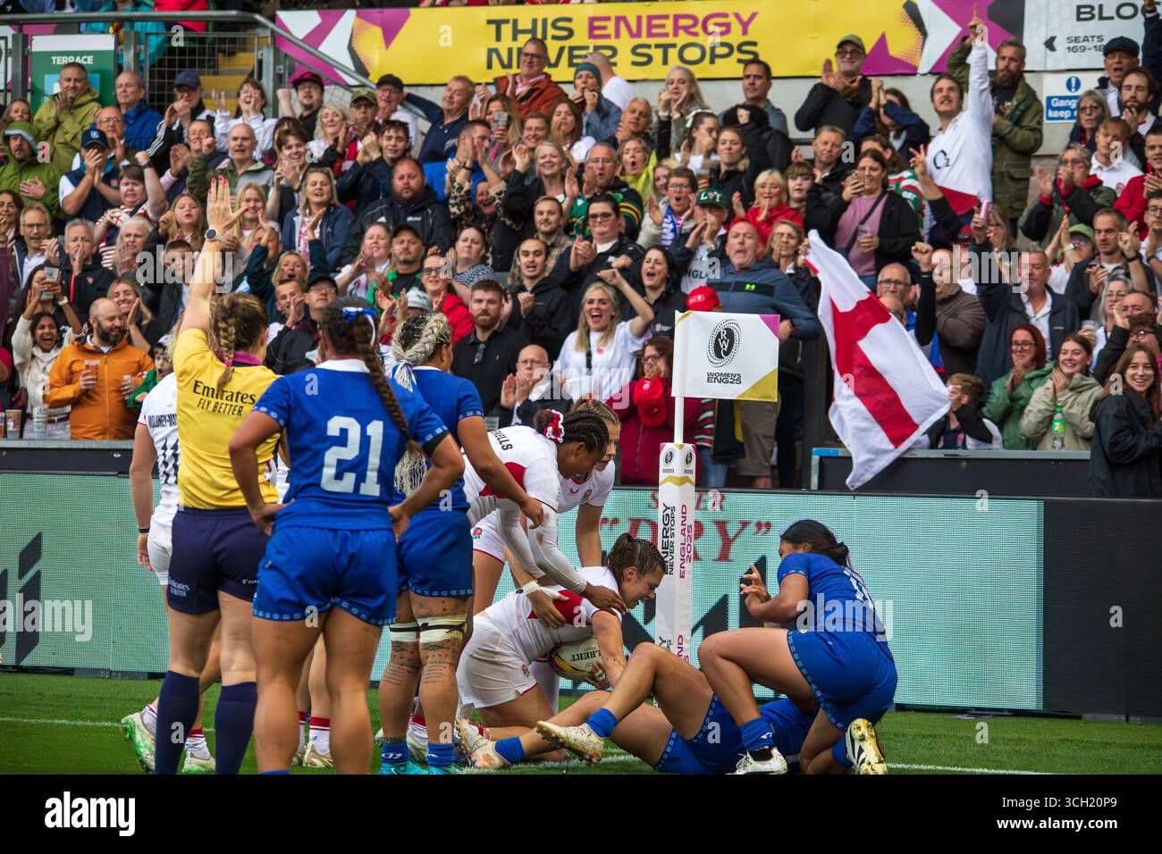Northampton, UK, 30th August 2025 England outside half Helana Rowland ...