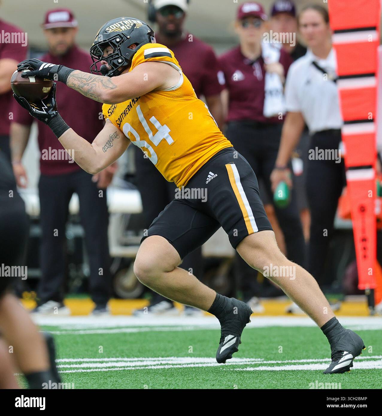 Aug 30, 2025: Southern Miss Golden Eagles tight end Kadinn Morris (84 ...