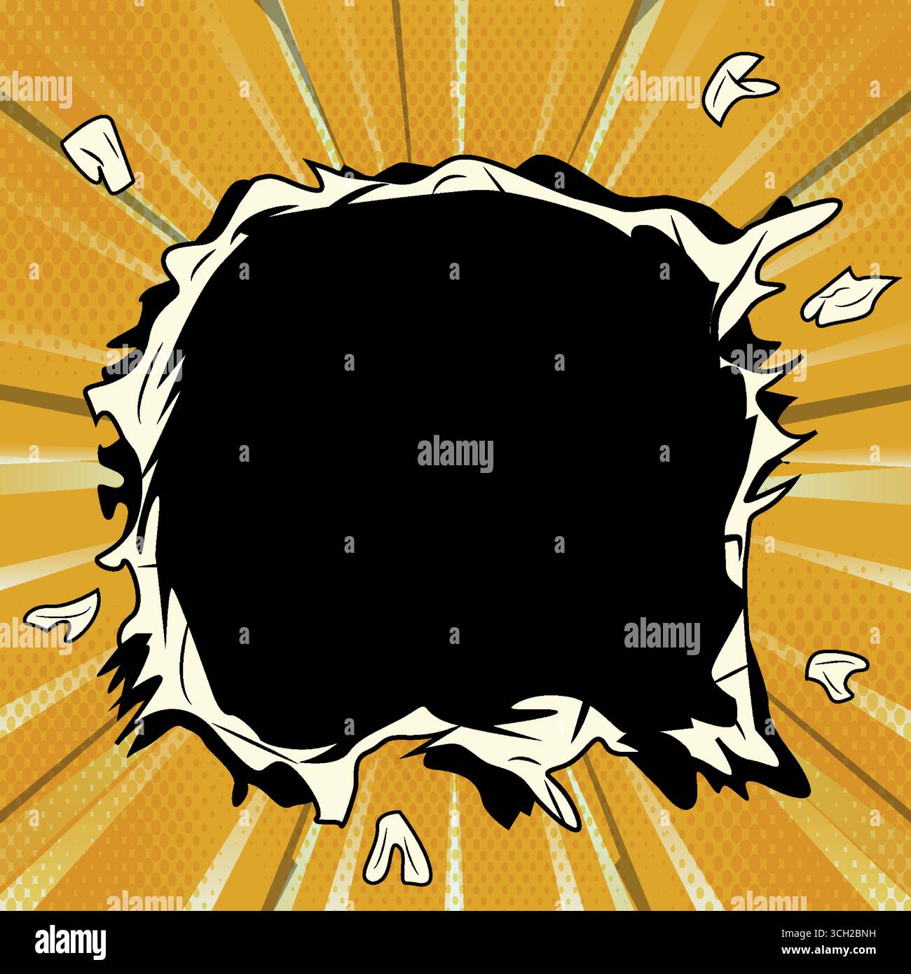 Effect of torn paper hole Stock Vector Images - Alamy