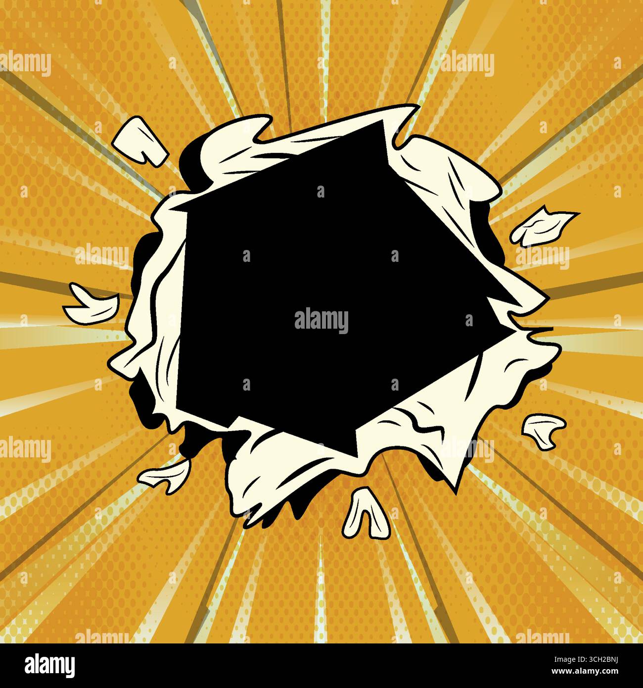 Effect of torn paper hole Stock Vector Images - Alamy