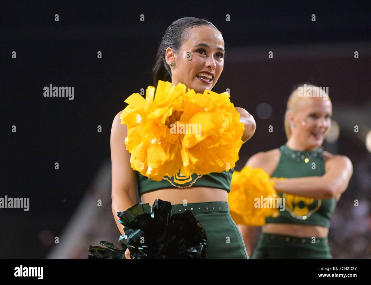 August 29 2025: Baylor Bears cheerleaders during the 2nd half the NCAA ...