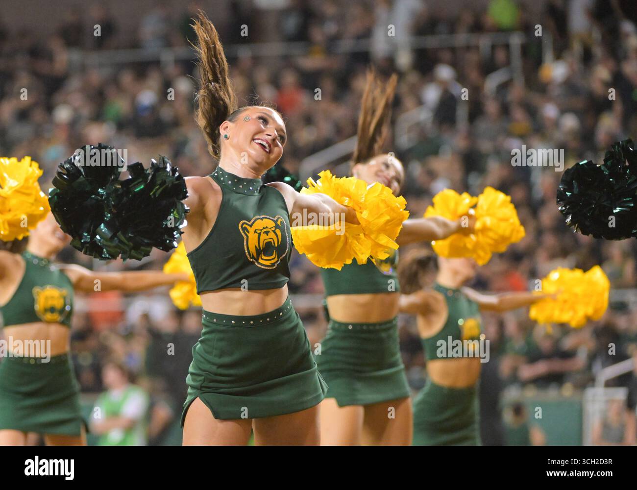 August 29 2025: Baylor Bears cheerleaders during the 2nd half the NCAA ...