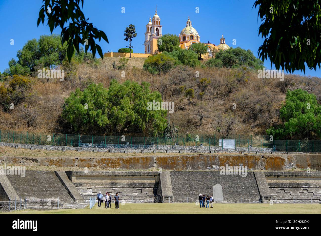 San Adres Cholula, Mexico - February 22, 2025: The Sanctuary of Our ...