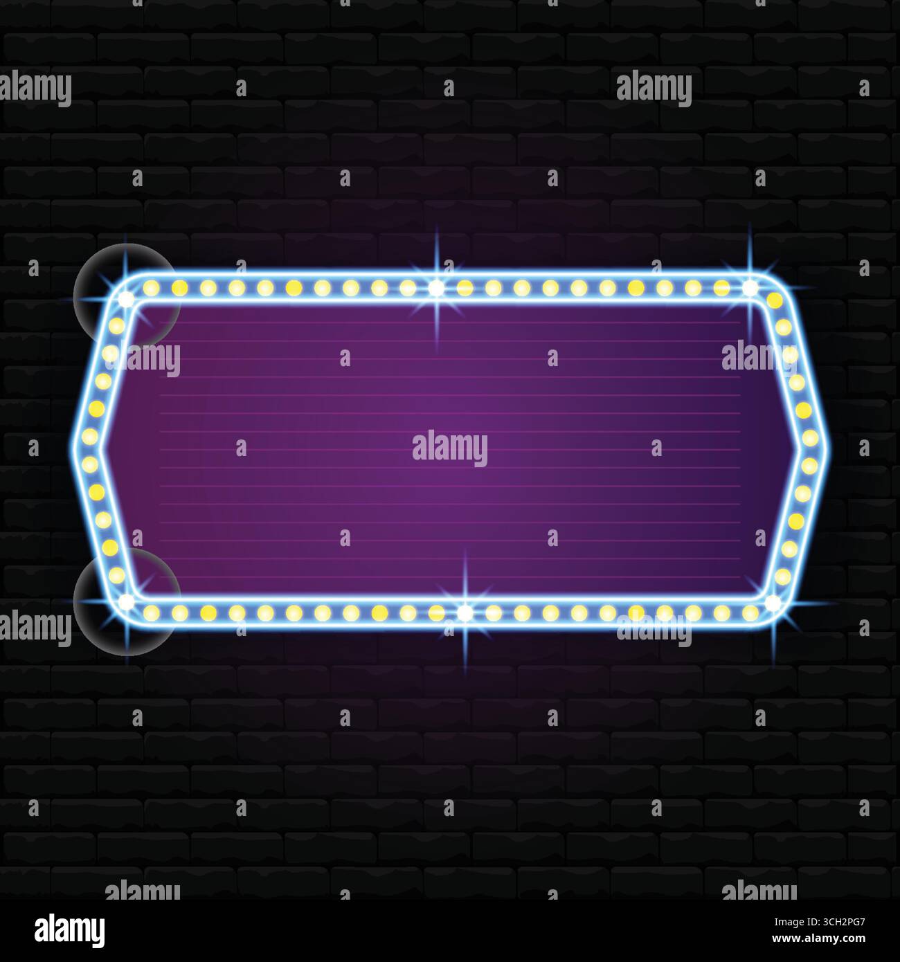 Cinema neon lights Stock Vector Images - Alamy
