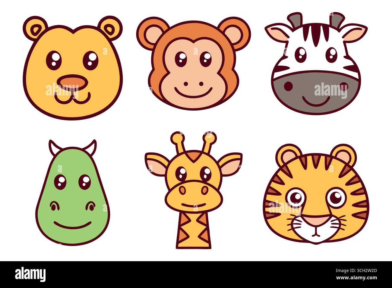 Cute tiger in cartoon Cut Out Stock Images & Pictures - Alamy