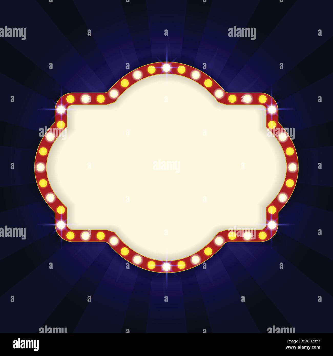 Cinema interior neon Stock Vector Images - Alamy