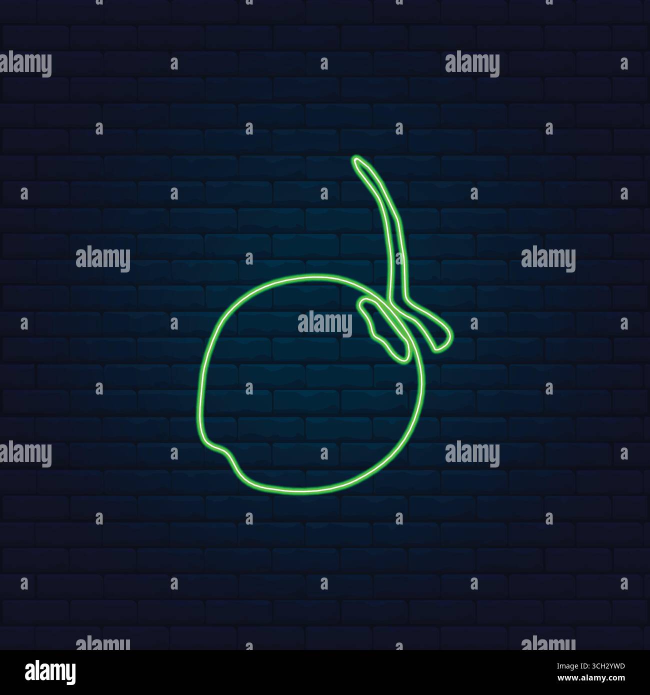 Neon coconut design Stock Vector Images - Alamy