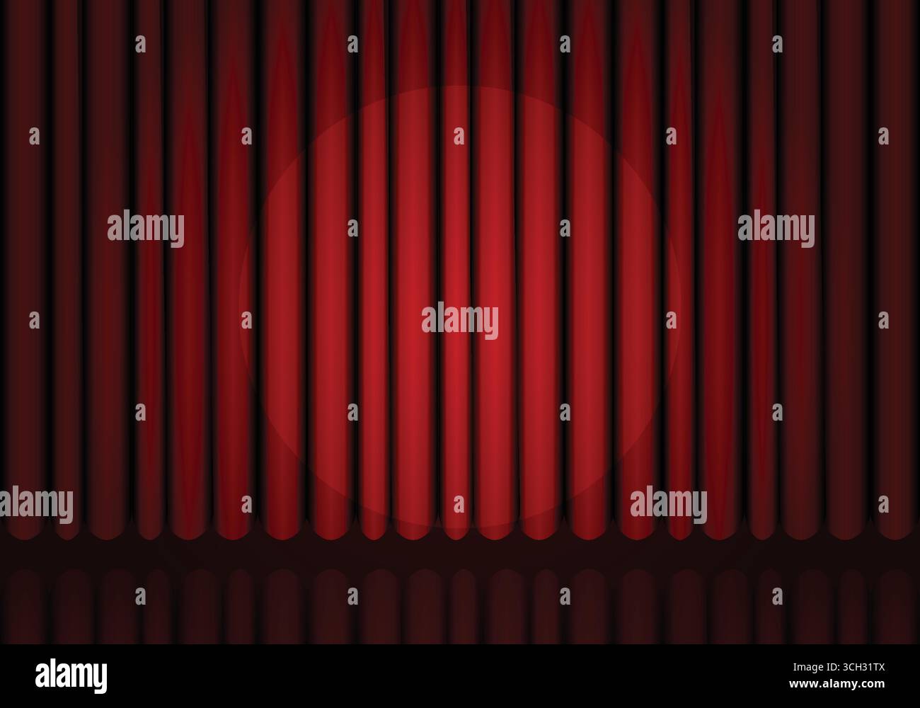 Bright red curtains on stage Stock Vector Images - Alamy