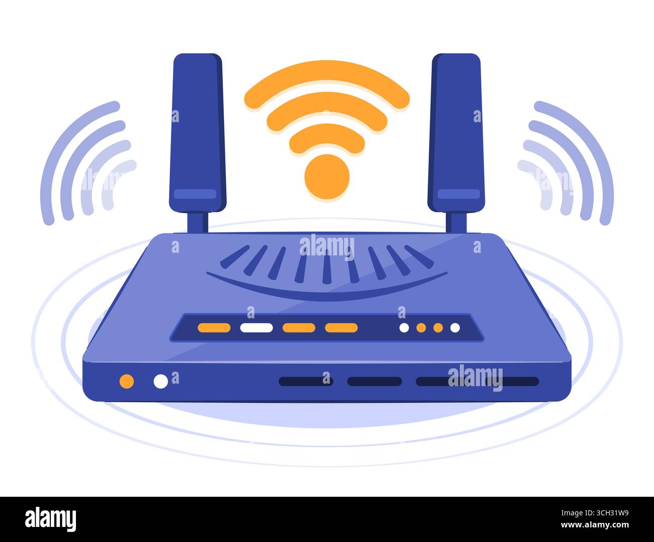 Wifi Router Modem Transmitting the Wireless Signal for Internet and ...