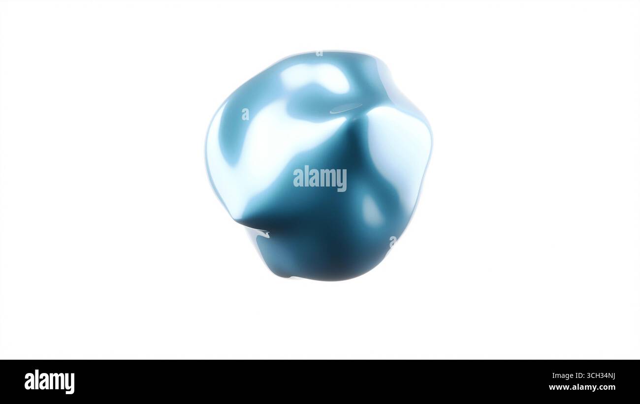 Abstract 3d geometric twist object Cut Out Stock Images & Pictures - Alamy