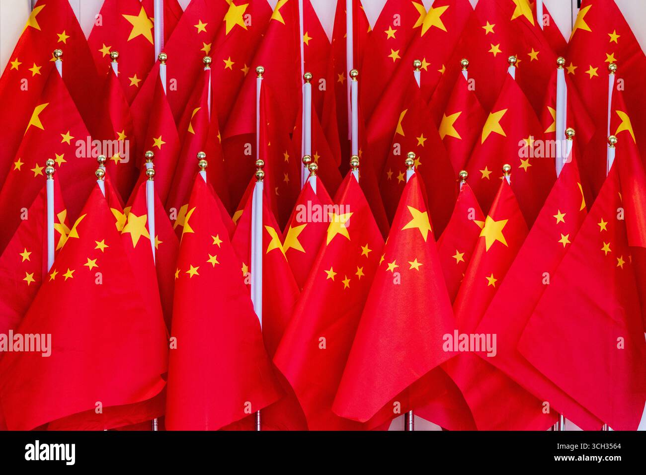 Many chinese flags beijing hi-res stock photography and images - Alamy
