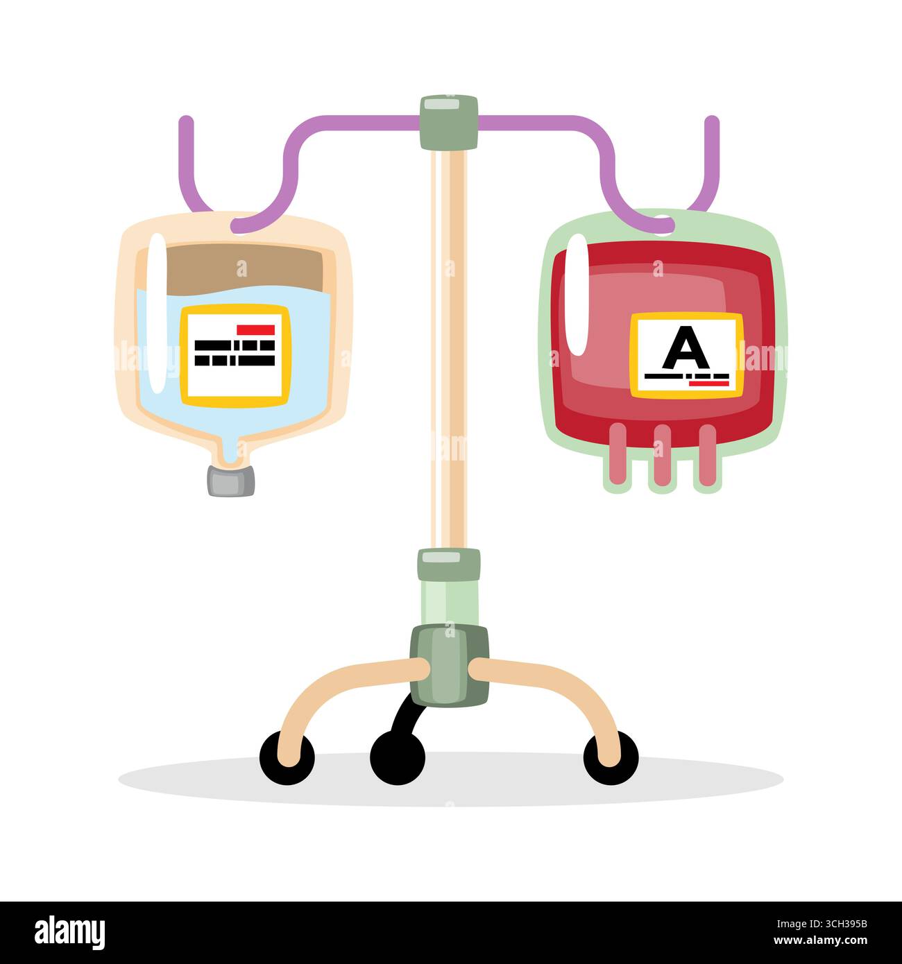 Normal saline intravenous solution Cut Out Stock Images & Pictures - Alamy