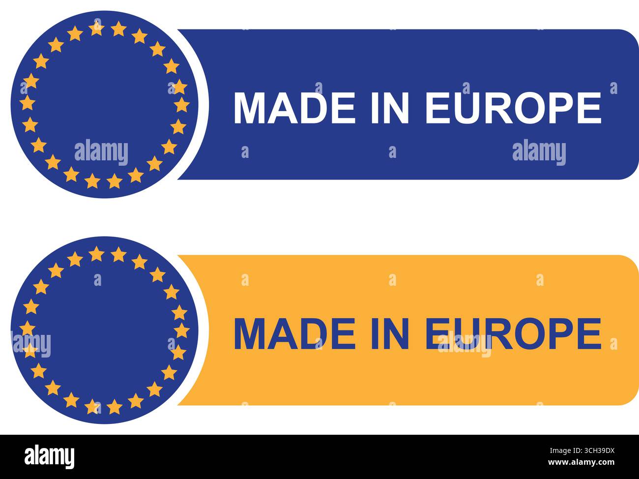 Made in Europe Labels for Product Packaging Stock Vector Image & Art ...