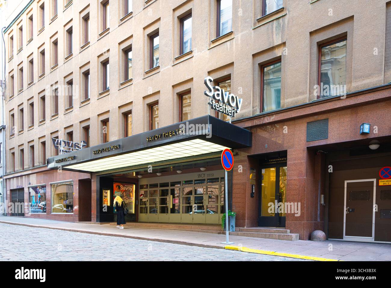 Helsinki, Finland. August 26 2025. External view of the Savoy Theatre ...