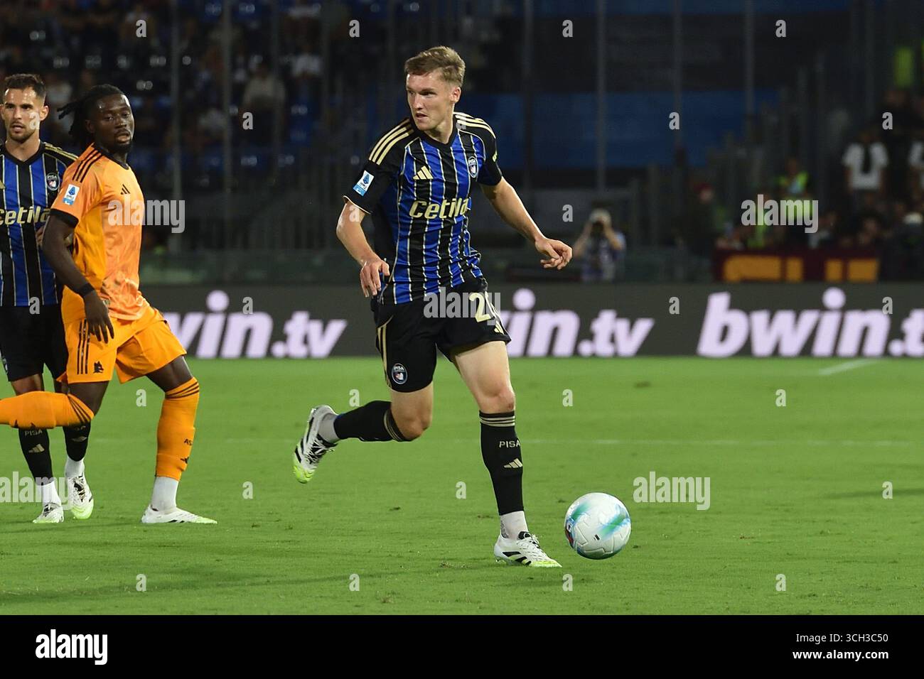 Michel Aebischer (Pisa) during Pisa SC vs AS Roma, Italian soccer Serie ...