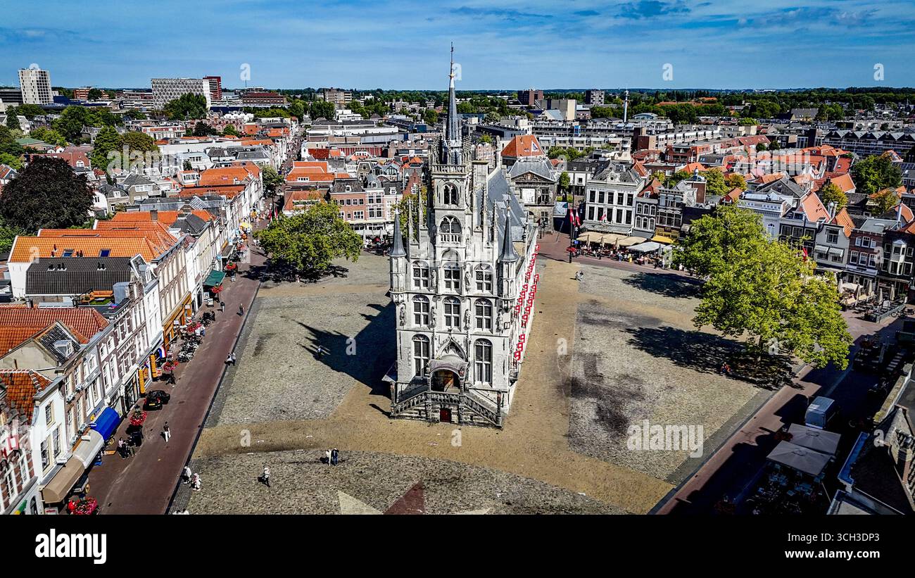 GOUDA - The centuries-old Gouda town hall on the Markt is ready for a ...