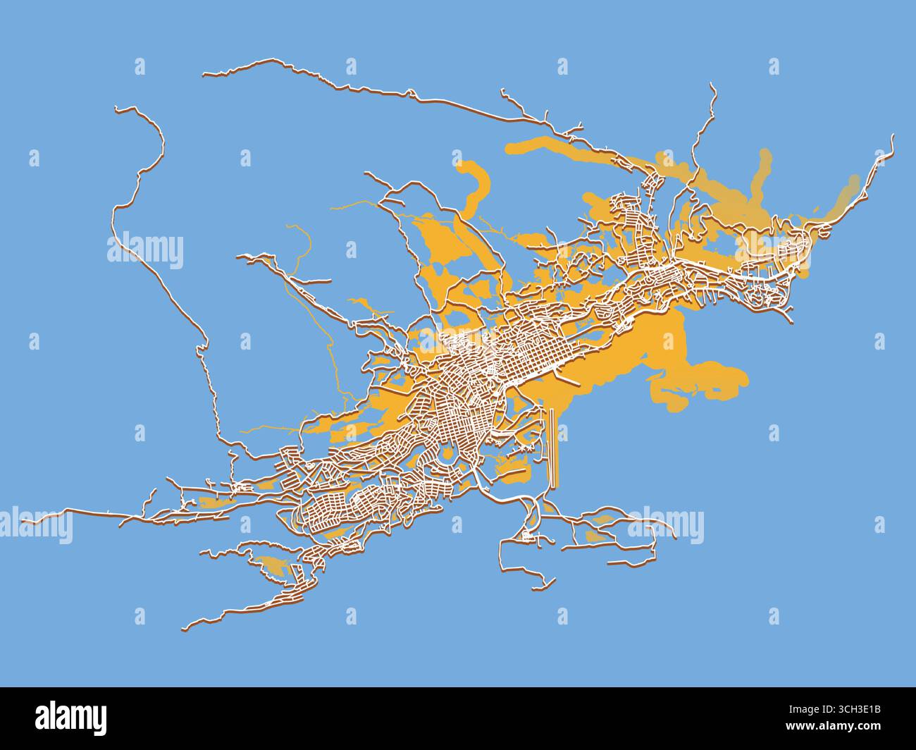 Latin america street Stock Vector Images - Alamy