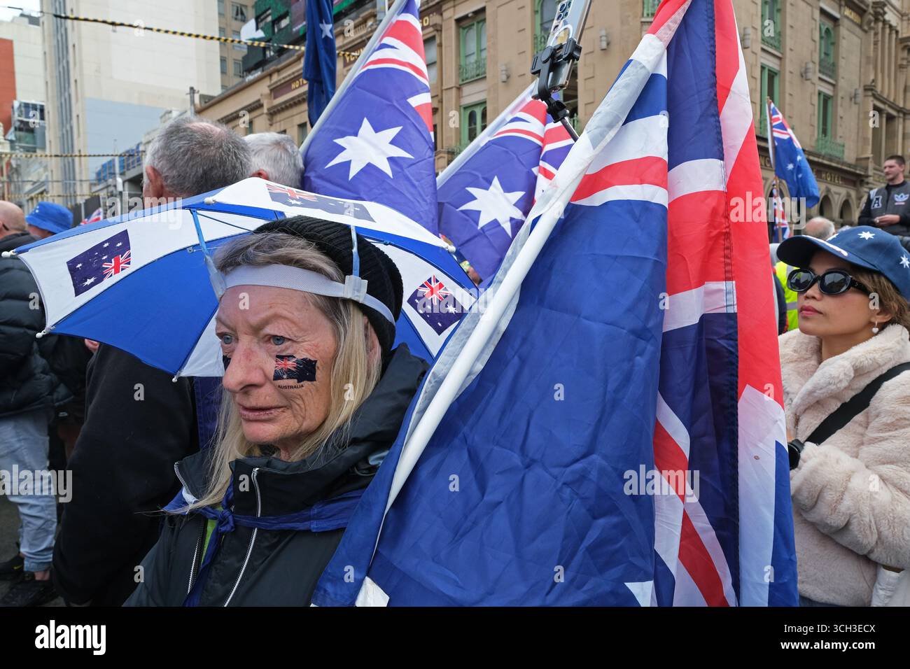 Anti immigration demonstration in hi-res stock photography and images ...
