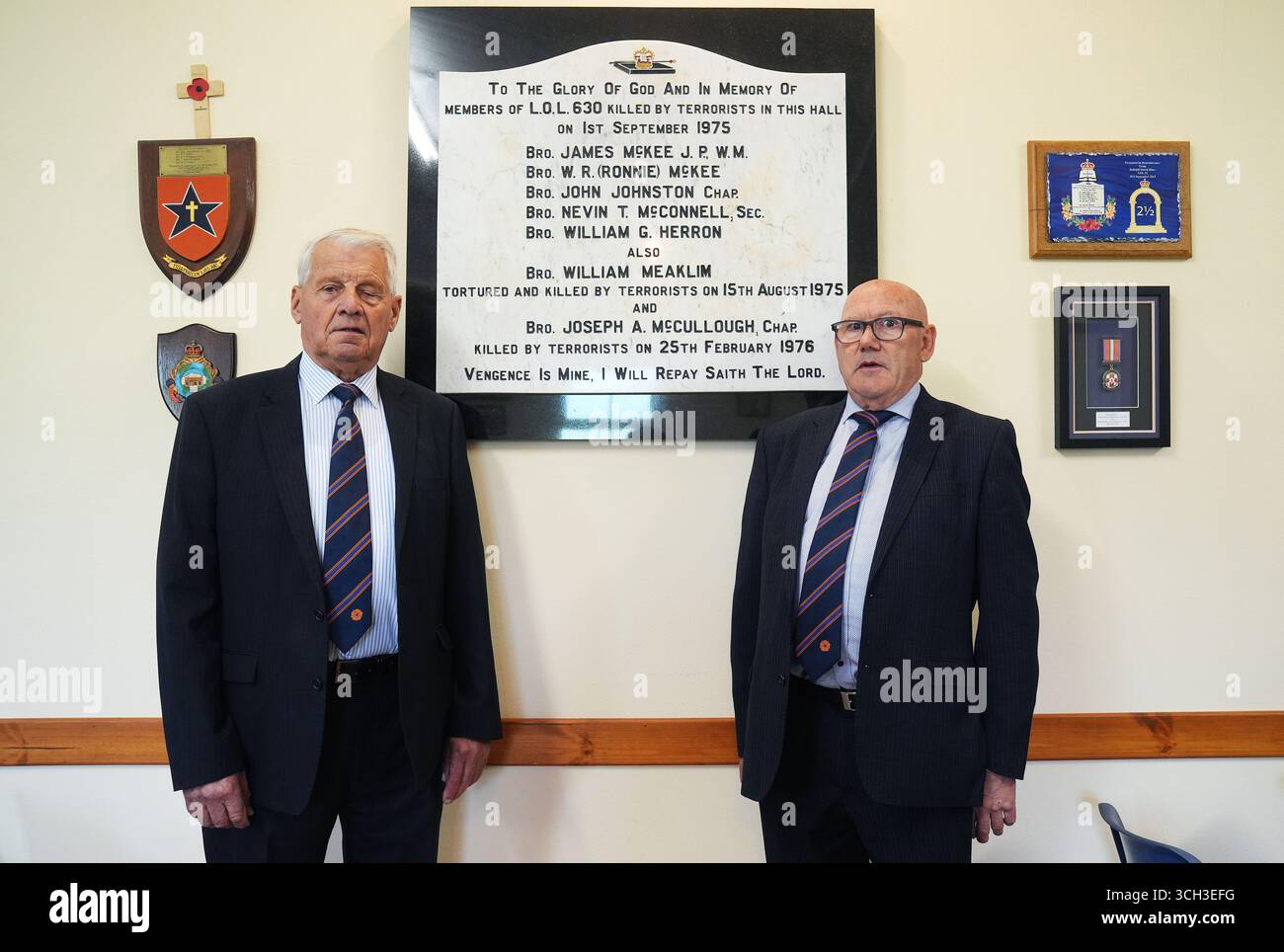 Berry Reaney (left) and John Henry, two of the survivors of an IRA ...